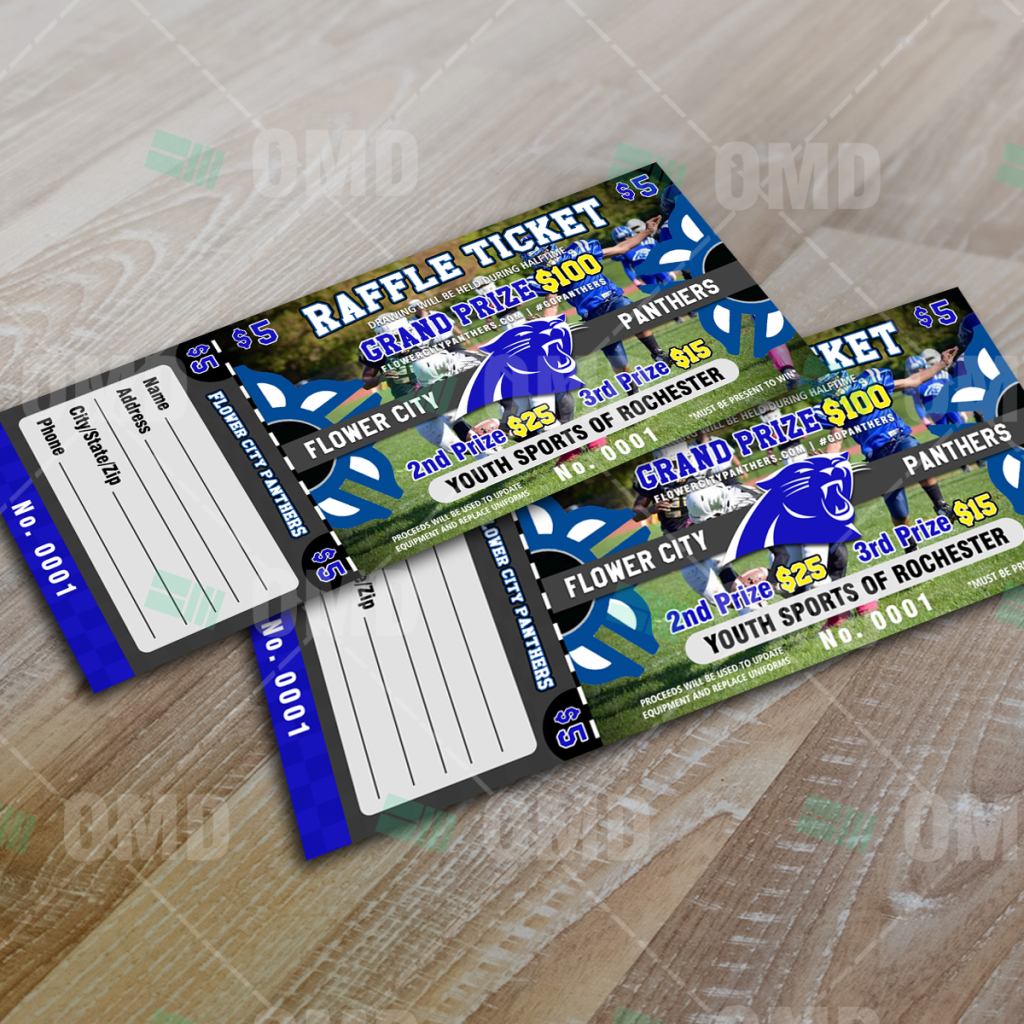 Classic Baseball Raffle Ticket Template – Sports Invites