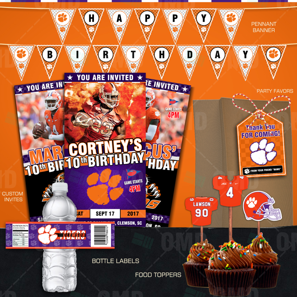 Clemson Tigers Ultimate Party Package – Sports Invites
