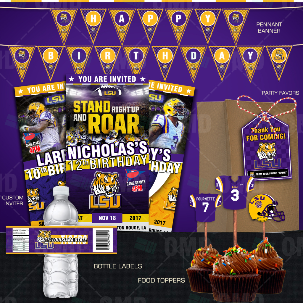 LSU Tigers Ultimate Party Package – Sports Invites