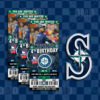 Seattle Mariners Ticket Style Sports Party Invitations – Sports Invites