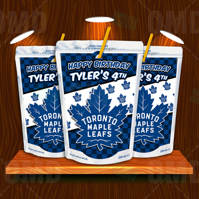 Toronto Maple Leafs Birthday Party Capri Sun Labels – Sports Invites